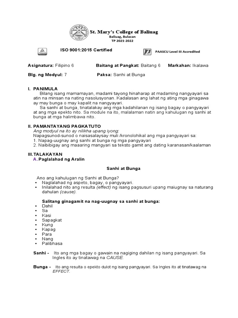 Grade 6 Module 7 | PDF