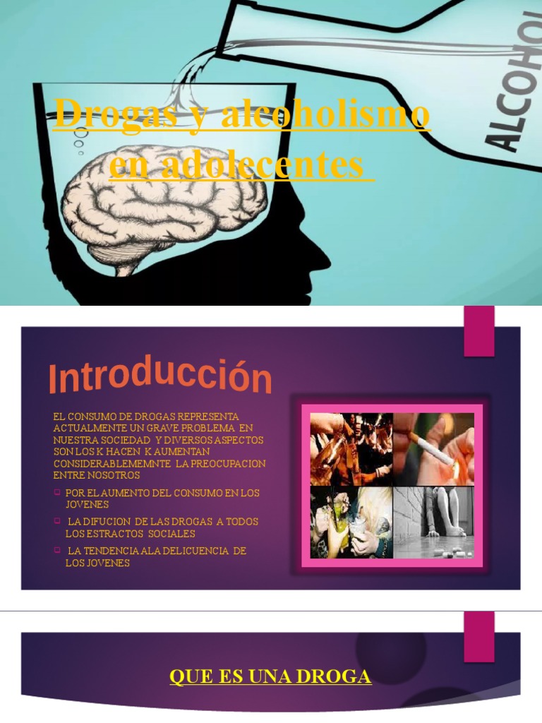 Drogas y Alcohol | PDF | La dependencia de sustancias | Alcoholismo