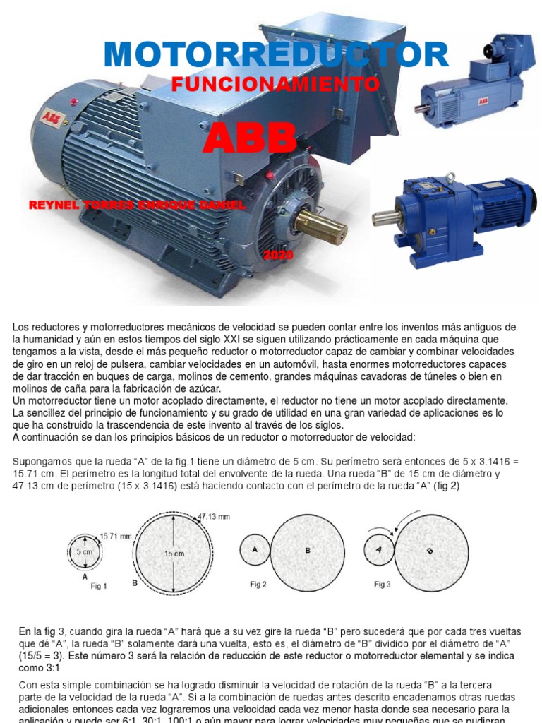 MOTORREDUCTOR | PDF | Caballo de fuerza | Fuerza