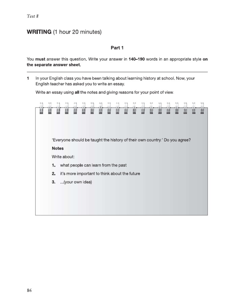 FCE Mock Test (Writing) | PDF