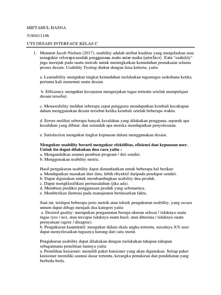 UTS Desain Interface | PDF