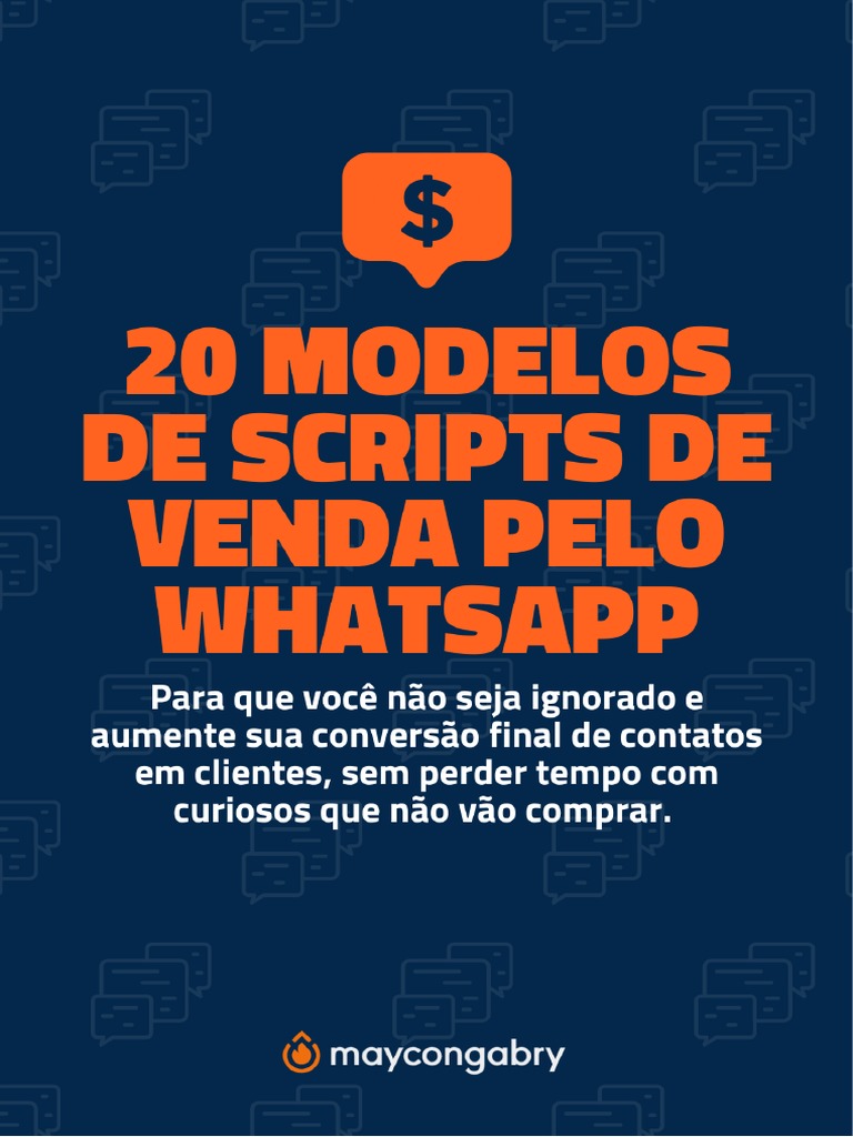 (Final) 20 Modelos de Scripts de Venda Pelo Whatsapp Por @maycongabry ...