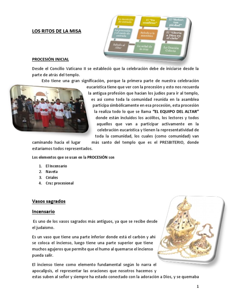 Clase 4, RITO INICIAL | PDF | eucaristía | Misa (liturgia)