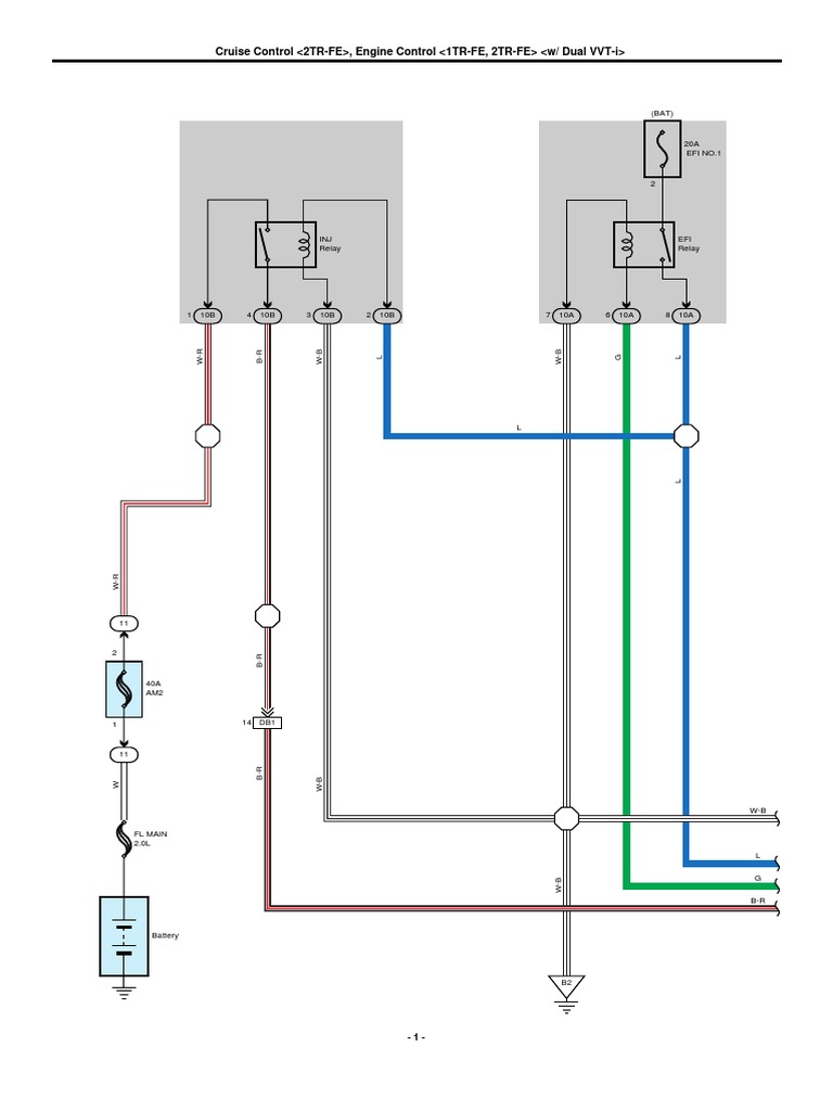 Wiring Diagram for 2TR-FE Engine with Dual VVT-i and Cruise Control ...