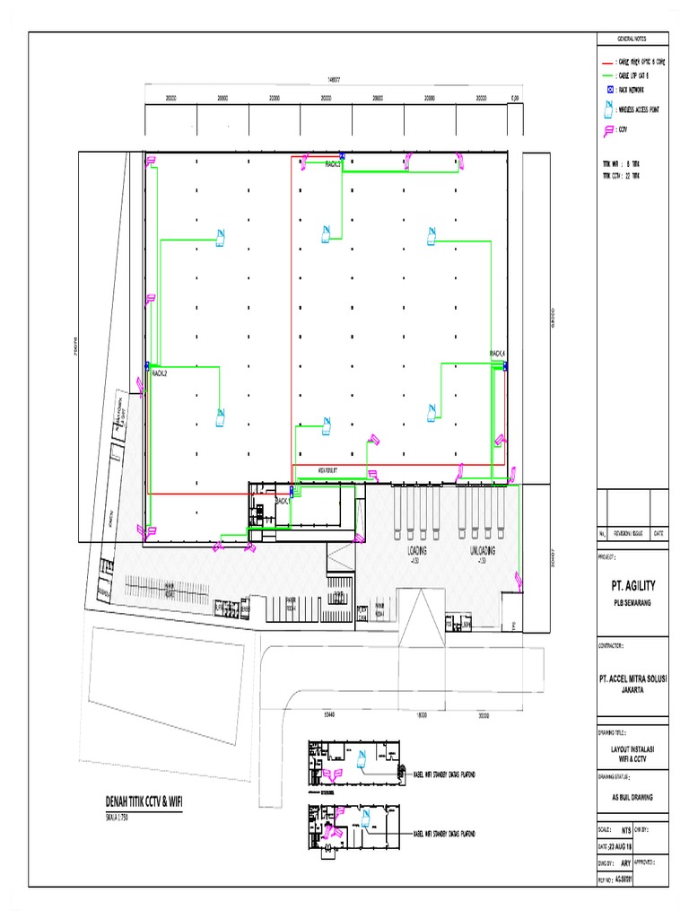 Denah Pemasangan Wifi & CCTV | PDF