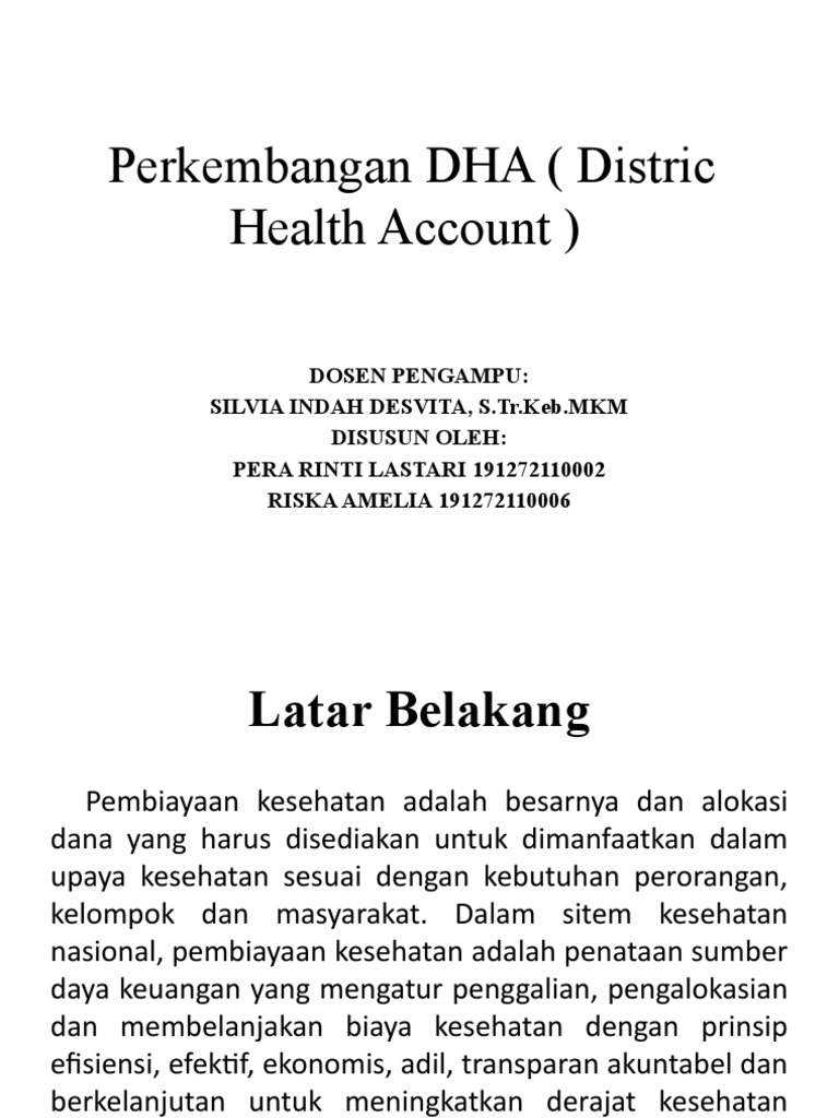Perkembangan DHA | PDF