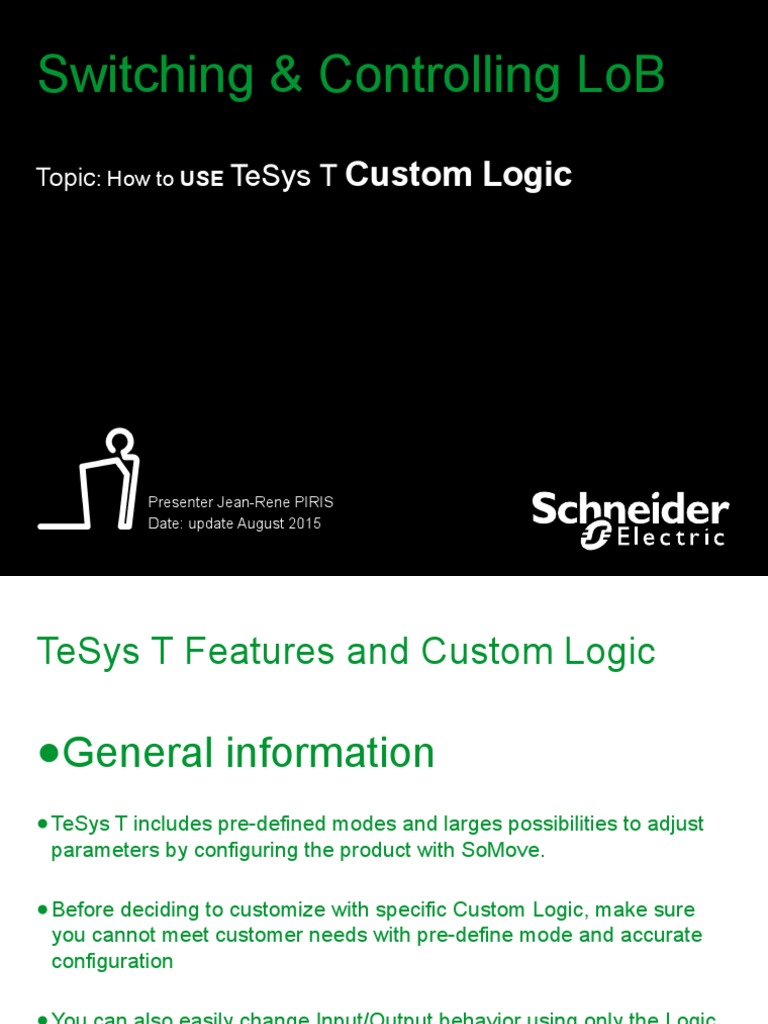 Custom Logic for TeSys T Programming | PDF | Bit | Programmable Logic ...