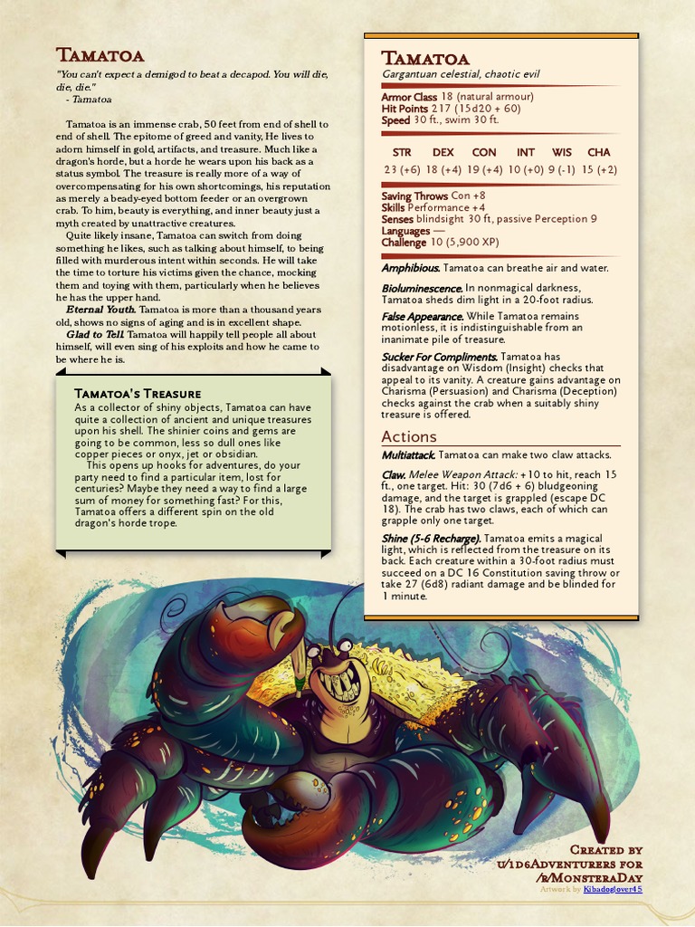 Tamatoa Tamatoa: Actions | PDF