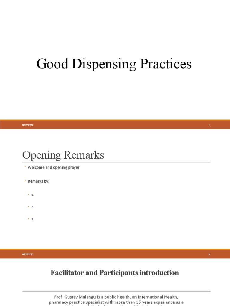 Good Dispensing Practices | PDF | Medical Prescription | Pharmacy