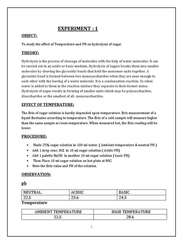 Sugar Lab Report | PDF | Sucrose | Crystallization