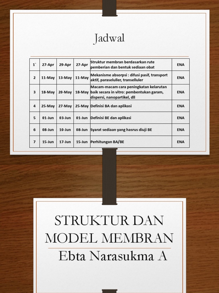 Struktur Dan Model Membran 2022 (Autosaved) | PDF