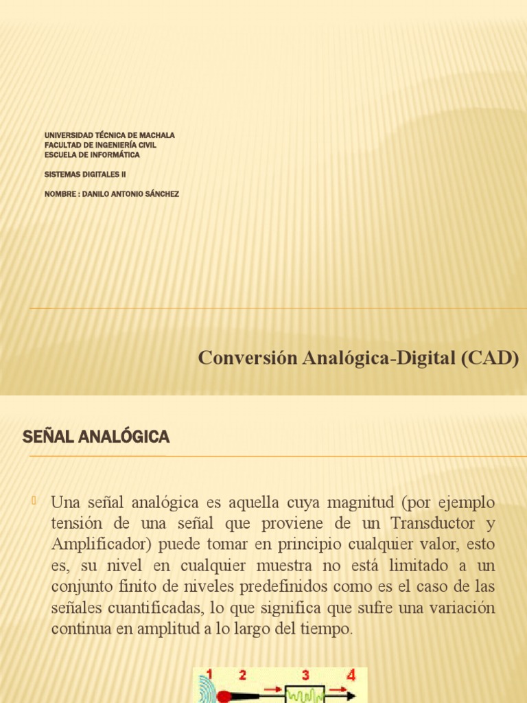 Conversion Analogico Digital | PDF | Conversor analógico a digital | Muestreo (procesamiento de ...