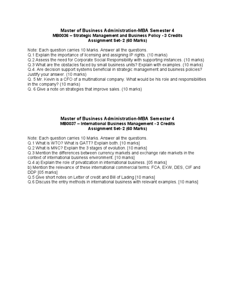 Core Paper Set - 2 | PDF