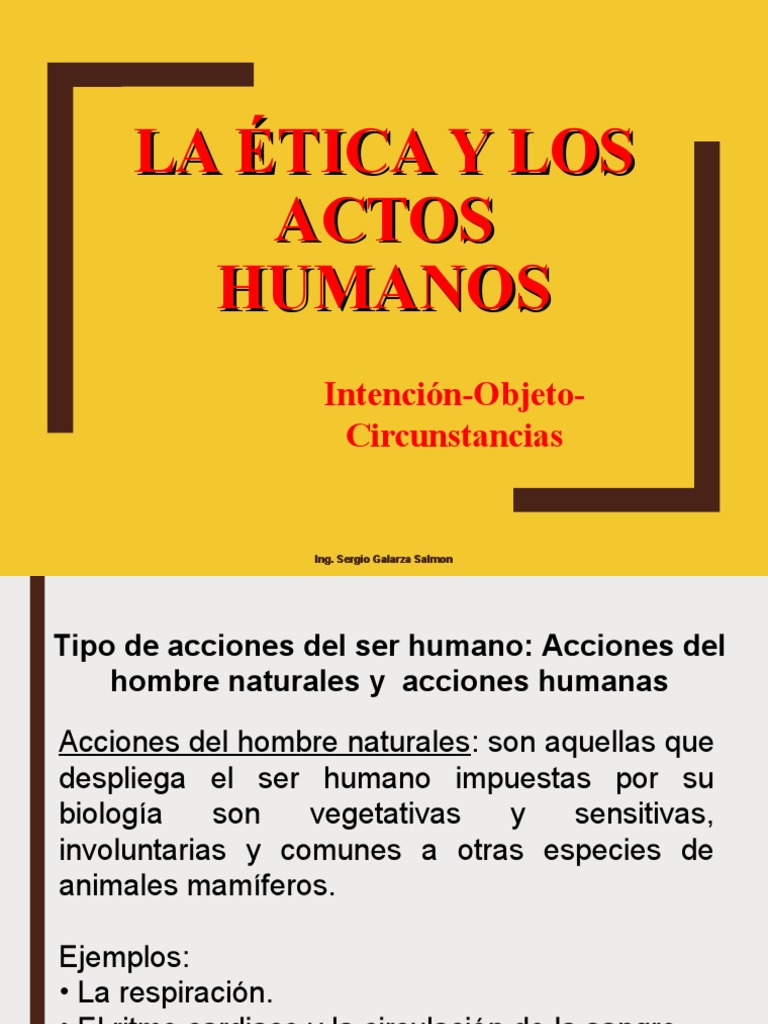 Semana 2 Actos Del Hombre y Actos Humanos | PDF | Moralidad | Conocimiento