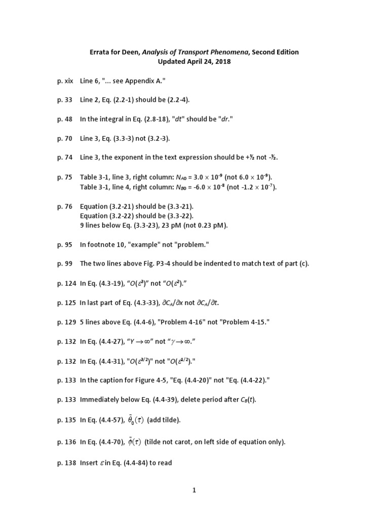 Errata 2 ND Edition | PDF | Mathematics | Notation