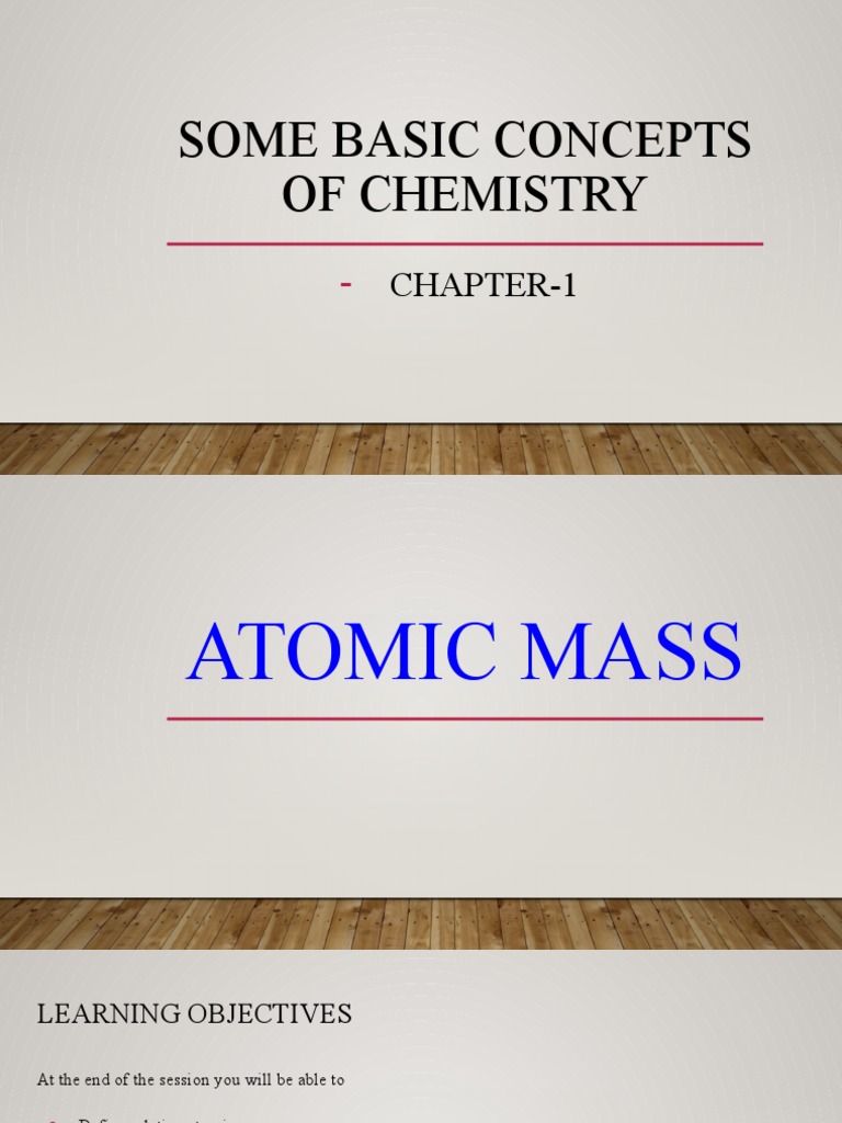 Some Basic Concepts of Chemistry | PDF