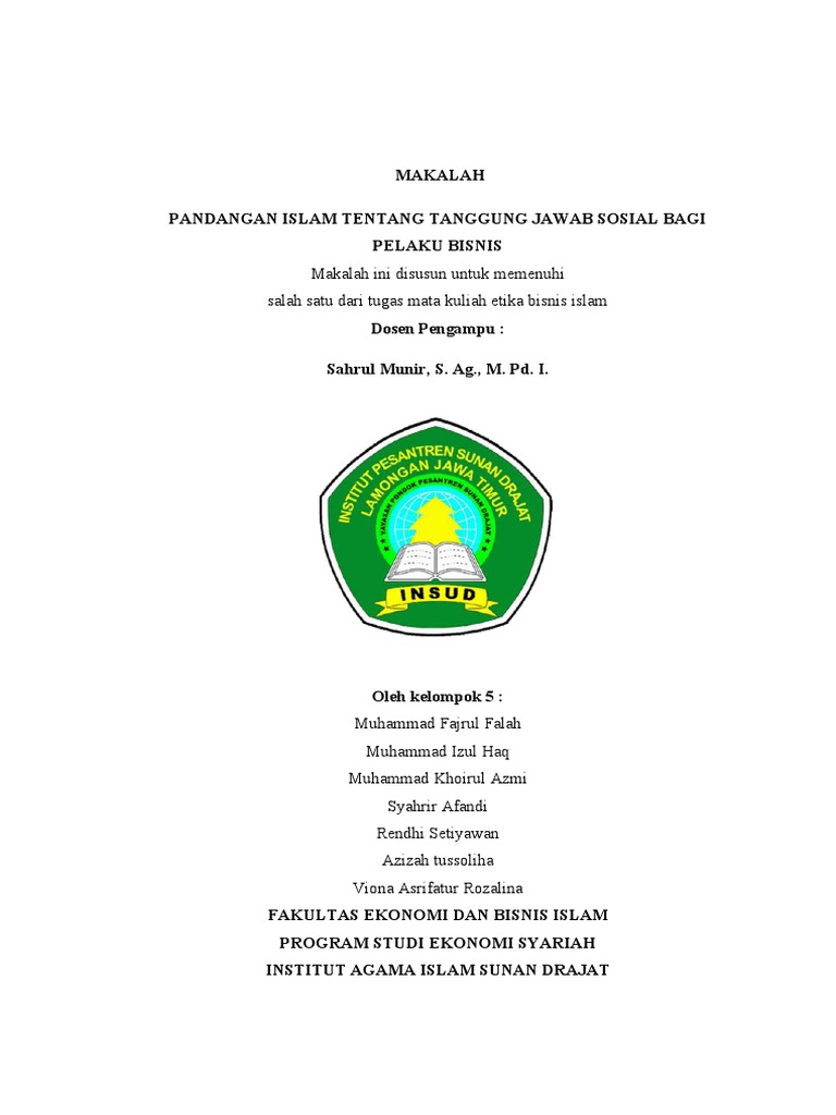 Ebi Kel 1 CSR | PDF | Karier & Perkembangan | Bisnis