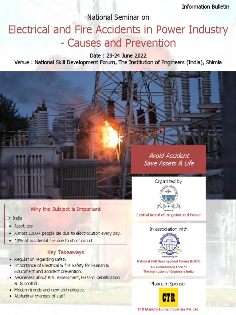 National Seminar On Electrical and Fire Accidents in Power Industry ...