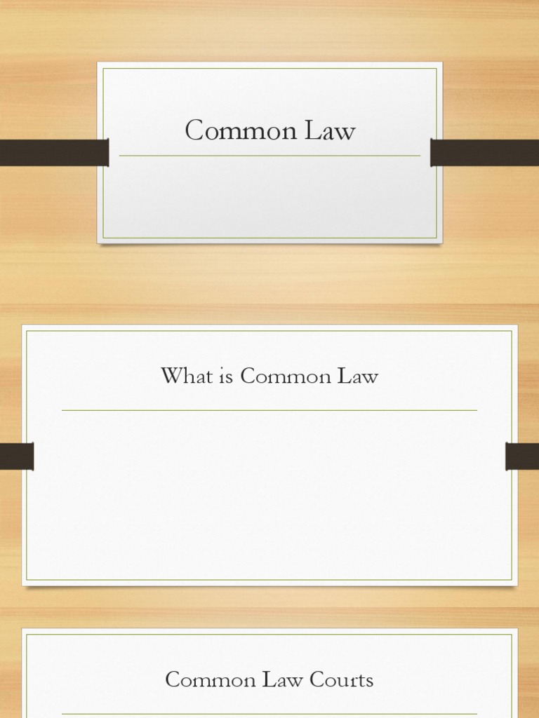 Common Law | PDF | Social Science
