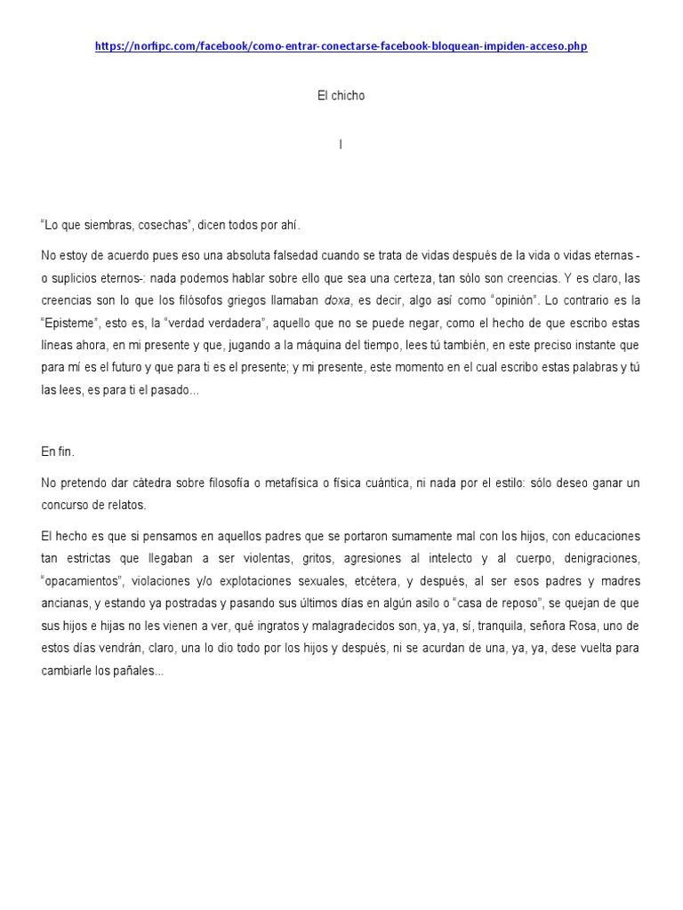 El Chicho | PDF | Verdad | Certeza