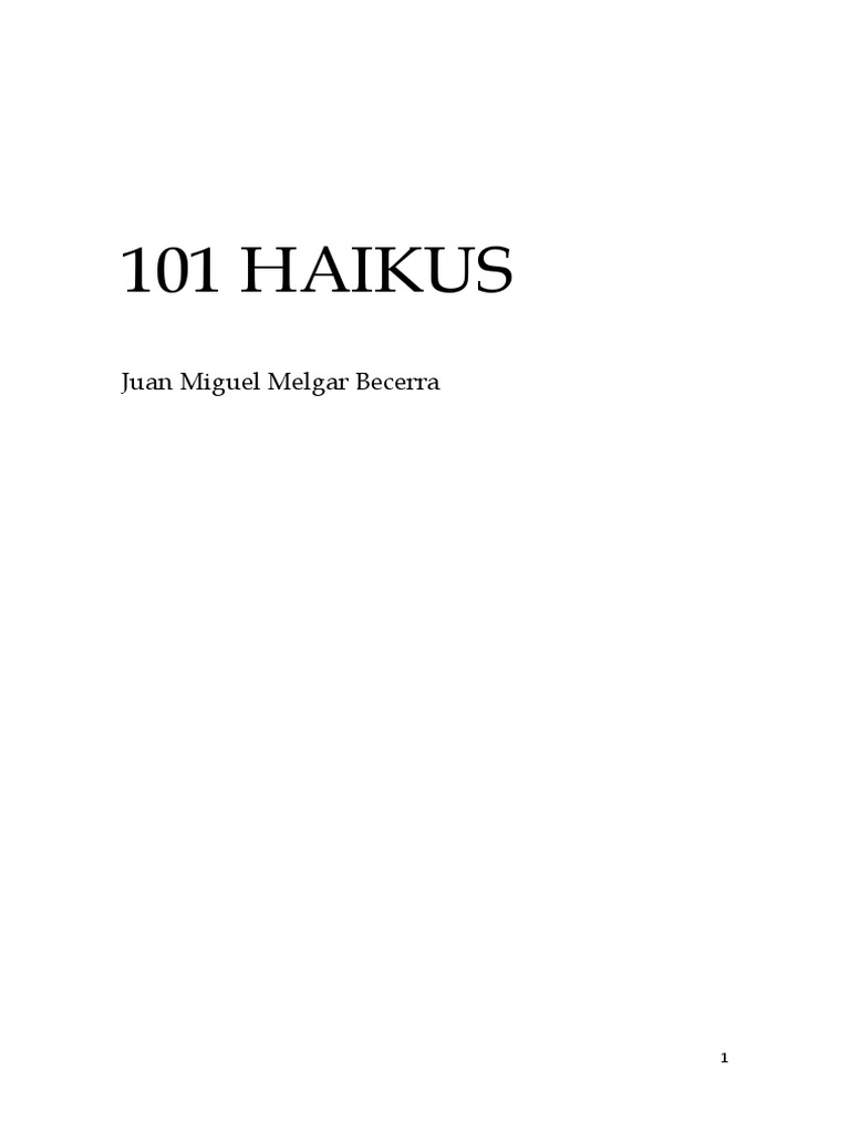 101 Haikus | PDF