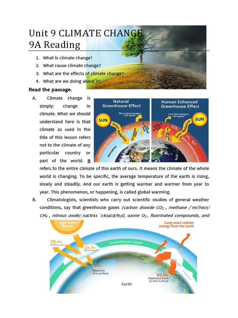 Unit 9 CLIMATE CHANGE | PDF | Climate Change | Earth