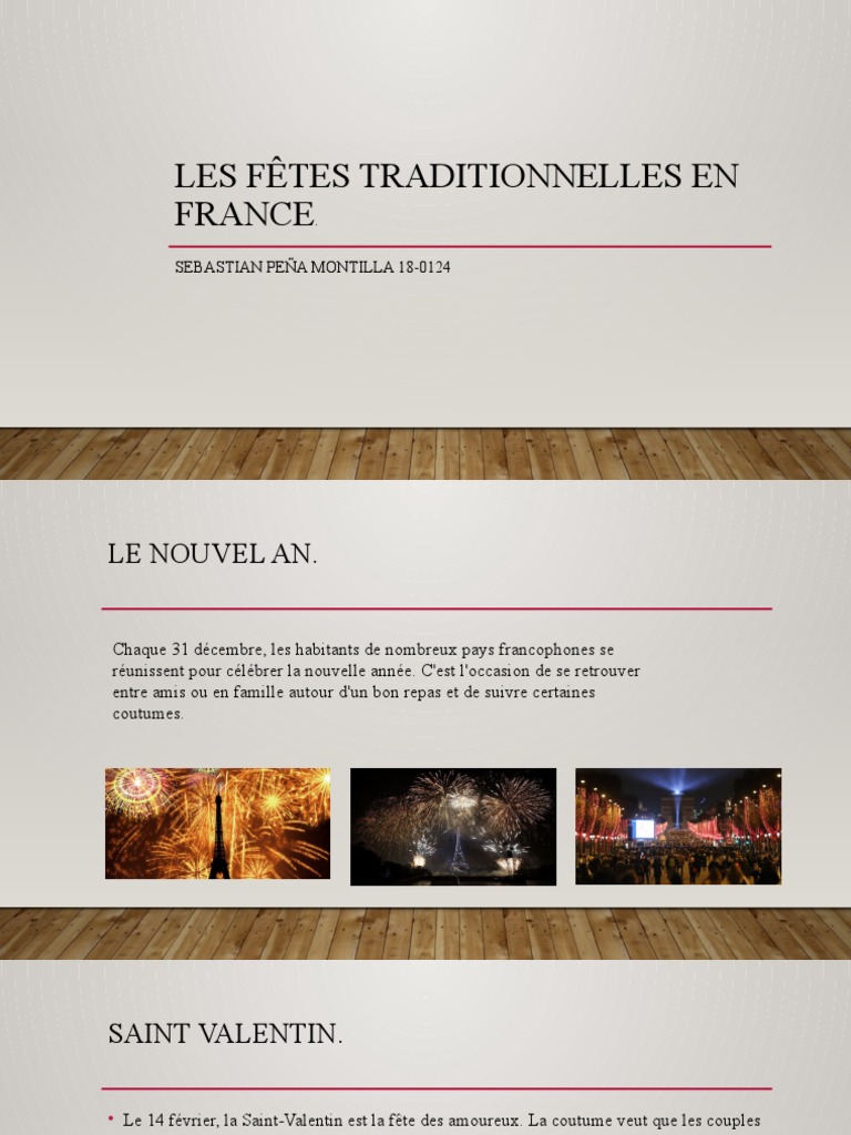 Les Fêtes Traditionnelles en France | PDF | Saint Valentin | Traditions