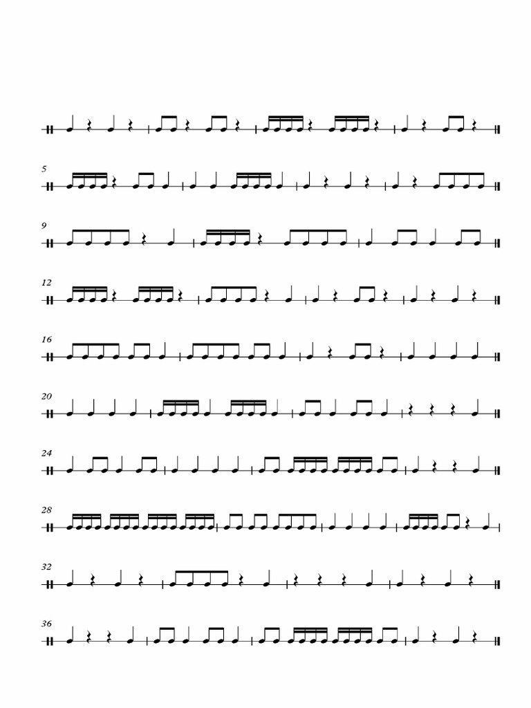 Ejercicios Ritmicos | PDF