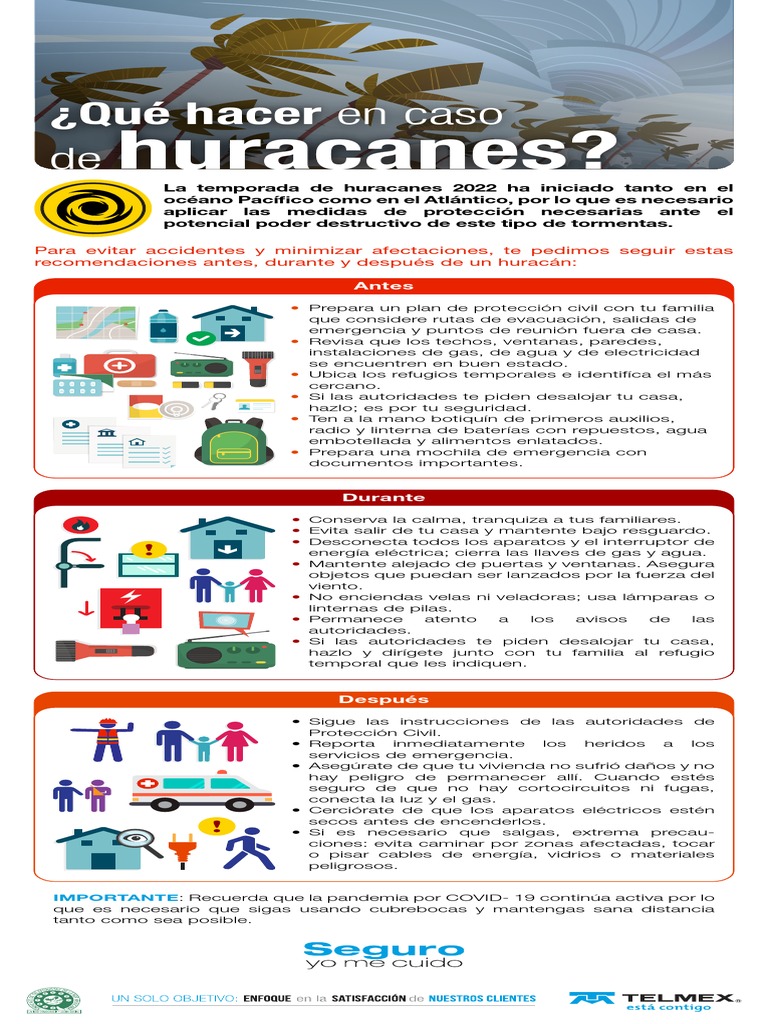 Que Hacer en Caso de Huracan Ci 01 | PDF | Ciclones tropicales | Meteorología