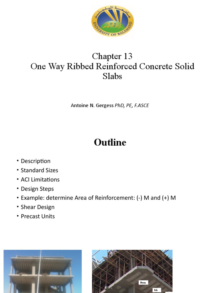 13 One Way Ribbed Slab | PDF | Building Technology | Architectural Design
