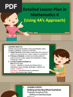4as DETAILED LESSON PLAN IN MATHEMATICS 2 | PDF