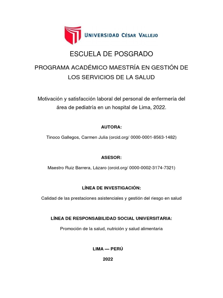 Avance 12 - Tinoco Carmen-Mgss - Grupo 03 | PDF | Motivacional | Motivación