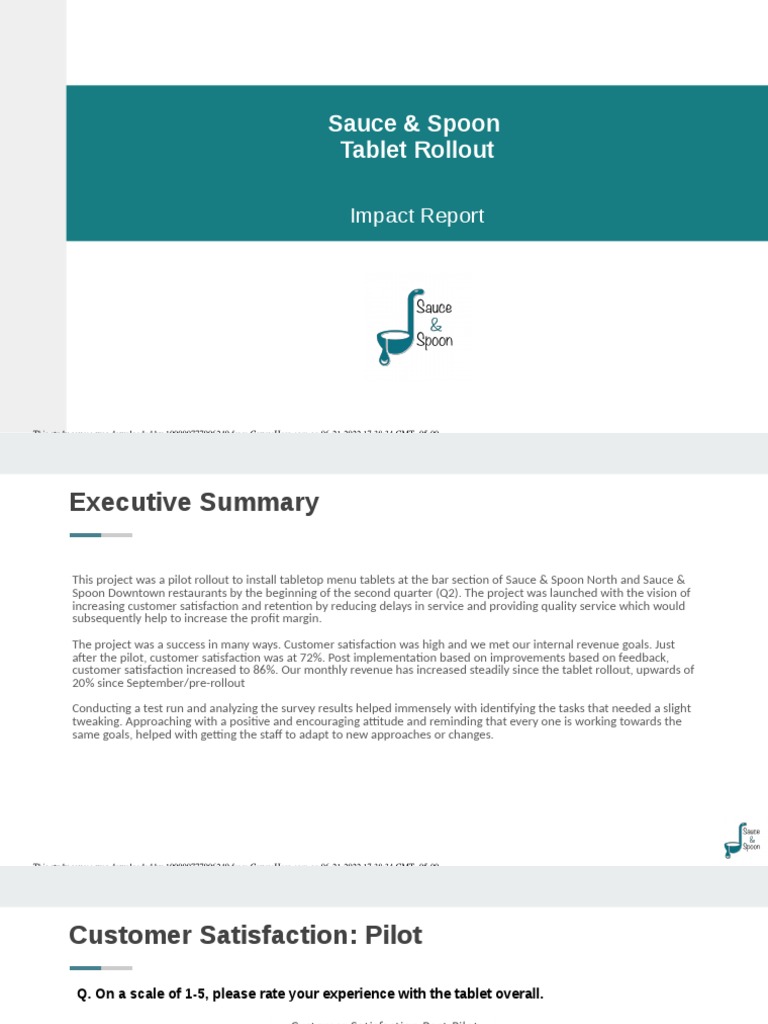Tablet Rollout Success: Increased Customer Satisfaction and Revenue at ...