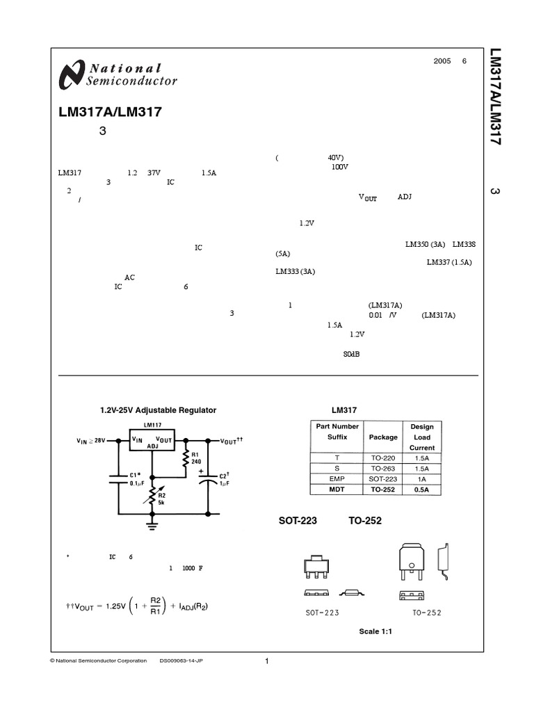 Datasheet lm317t | PDF