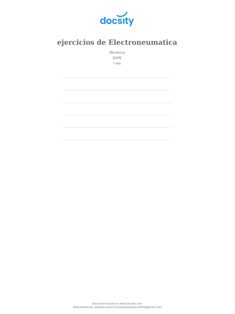 Docsity Ejercicios de Electroneumatica 1 | PDF | Perforar | Bienes manufacturados