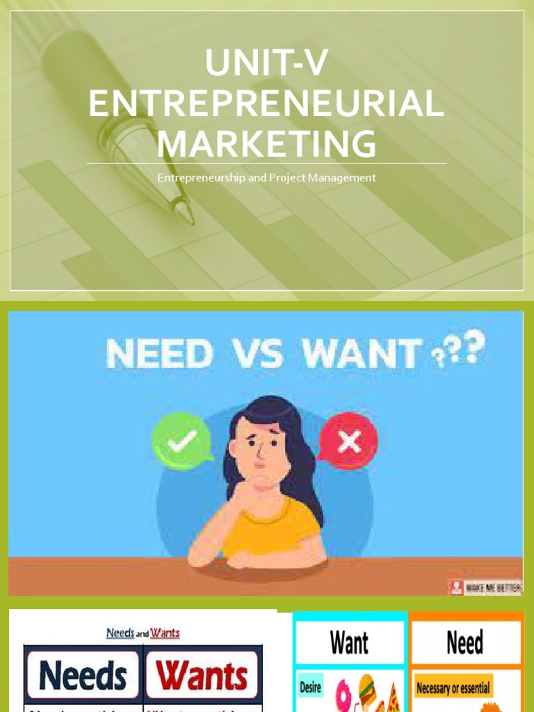 EPM UNIT-V Part-1 | PDF | Entrepreneurship | Marketing