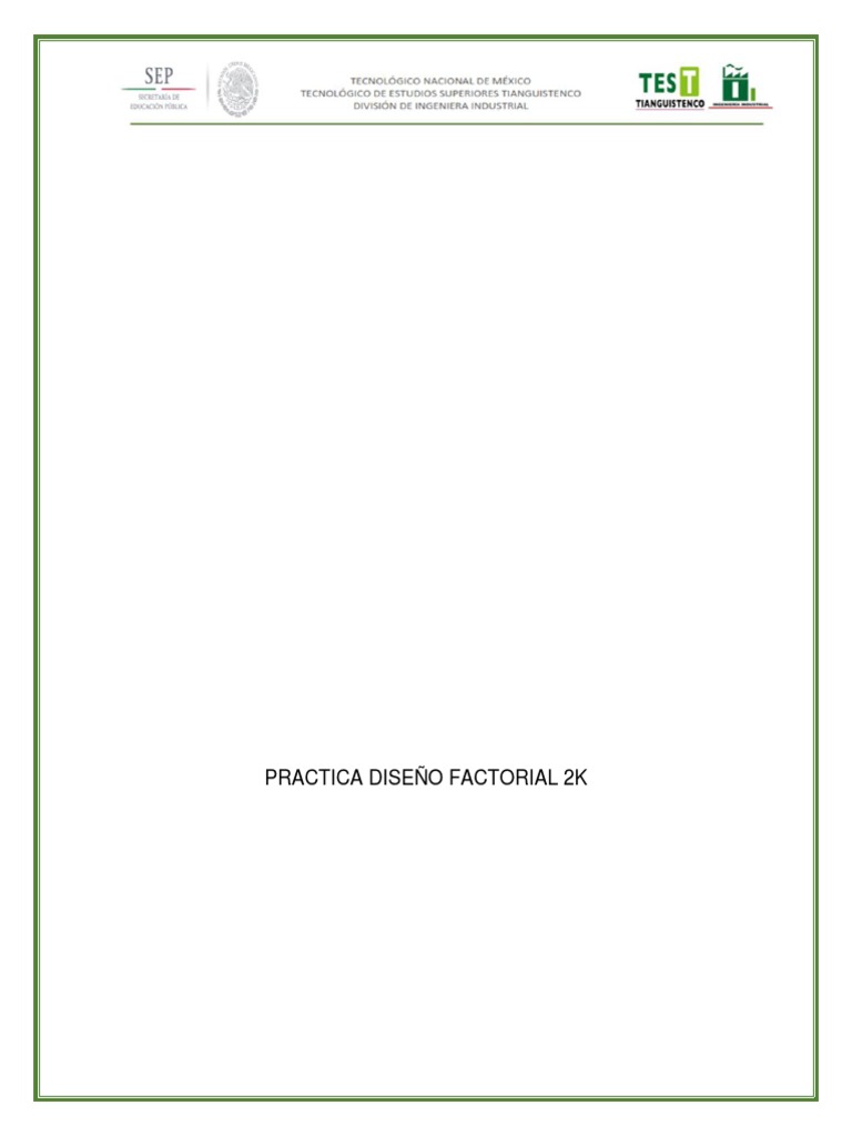 DOE Formato Ejemplo | PDF | Science | Método científico