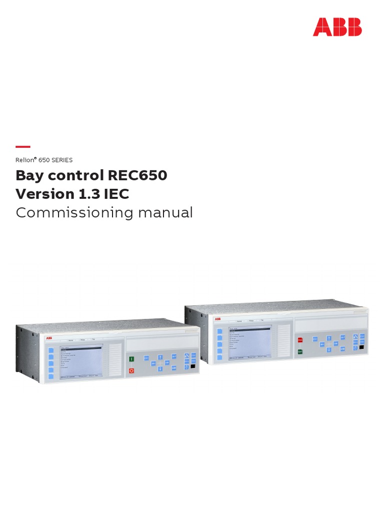 Manual de Comissionamento REC650 Iec | PDF | Icon (Computing) | Safety