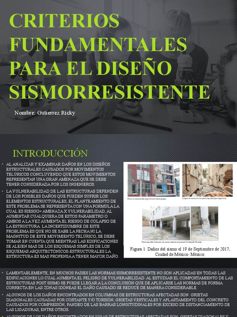 Criterios fundamentales para el diseño sismorresistente de estructuras | PDF | Temblores | Rigidez