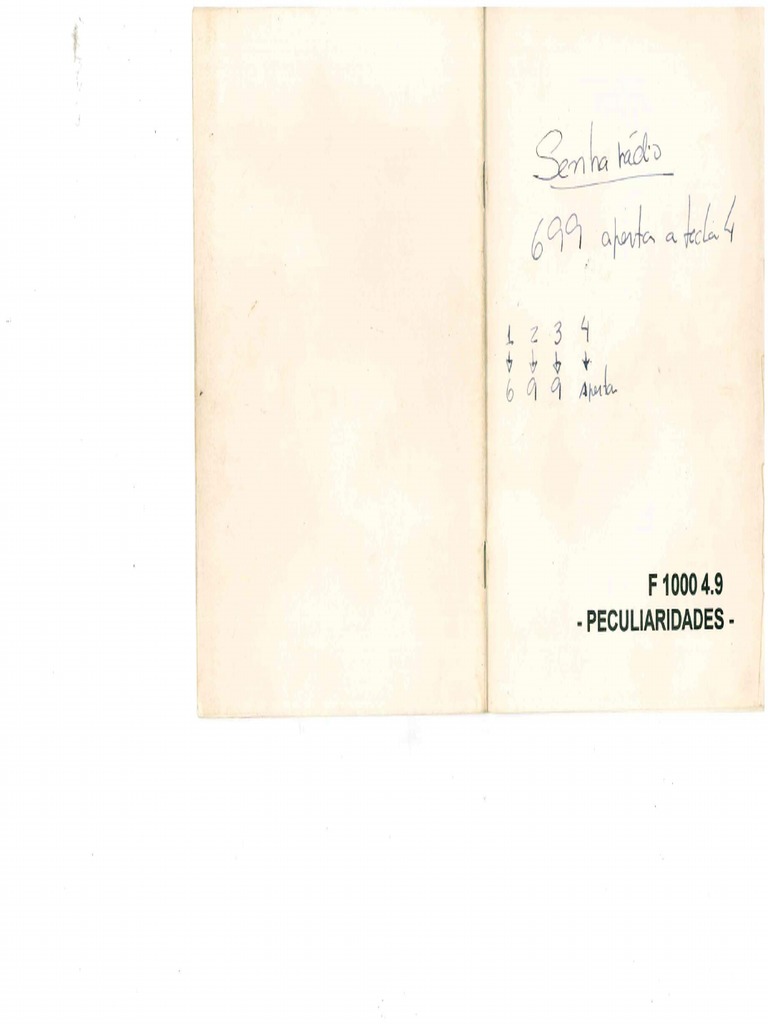 Manual F1000 4.9i 1995 | PDF
