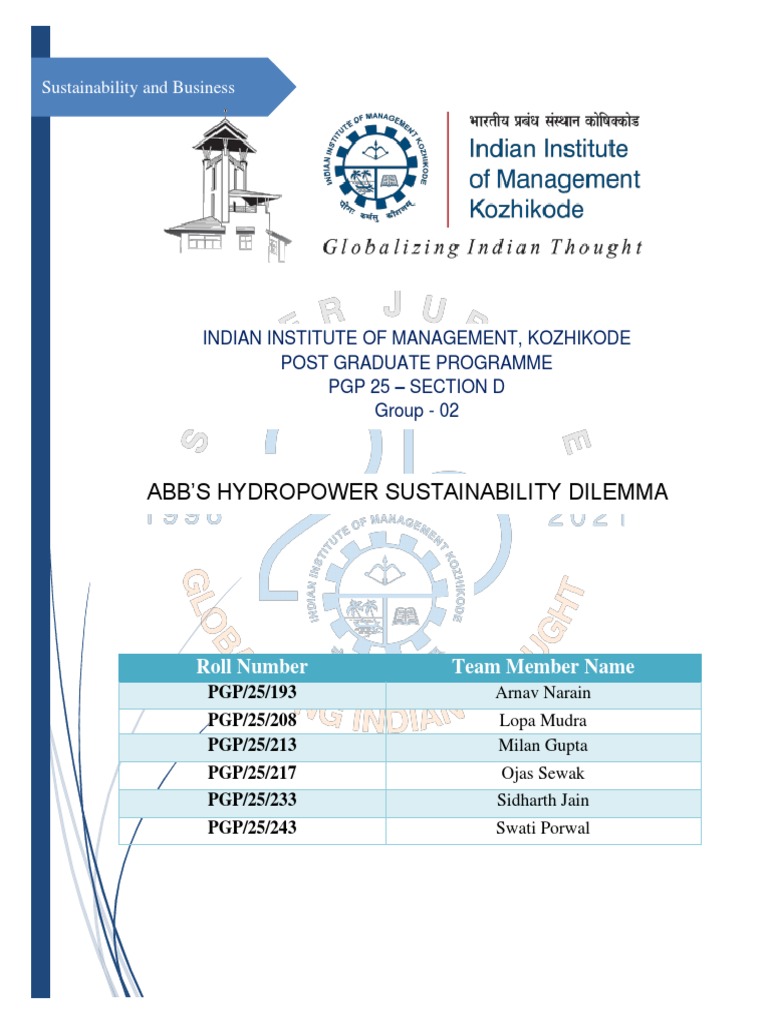 Abb'S Hydropower Sustainability Dilemma | PDF | Sustainability ...
