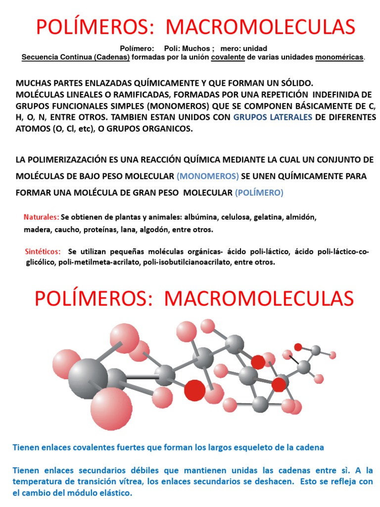 Polimeros | PDF | Polímeros | Compuestos orgánicos