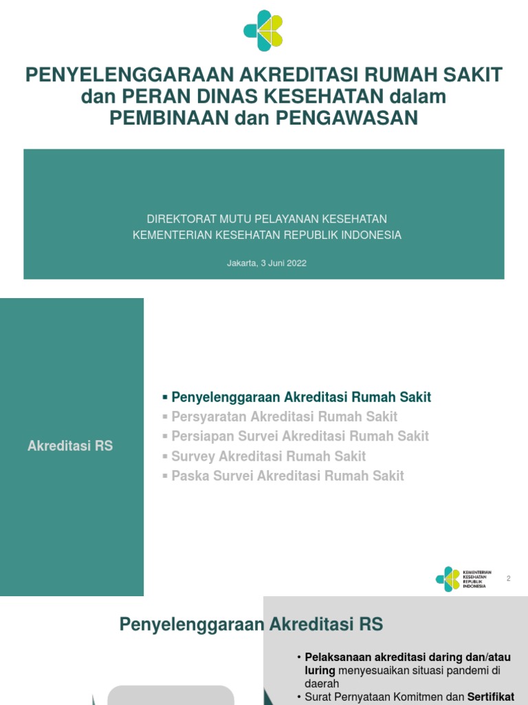 Pelaksanaan Akreditasi Di Rumah Sakit (Pra Survei, Survei Dan Paska ...