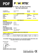 Wire Rope Test Certificate | PDF | Rope | Wire