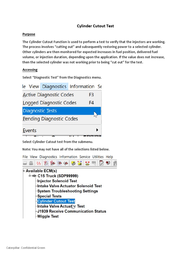 Cylinder Cutout Test | PDF | Fuel Injection | Engines