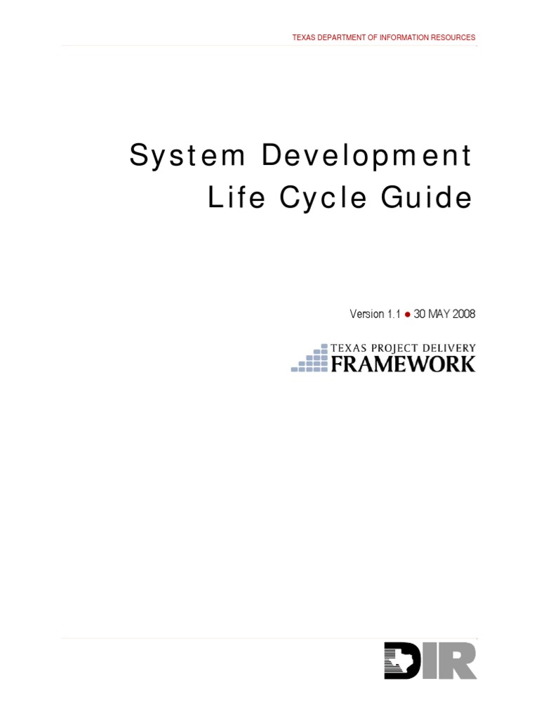 System Development Life Cycle Guide: Texas Department of Information ...