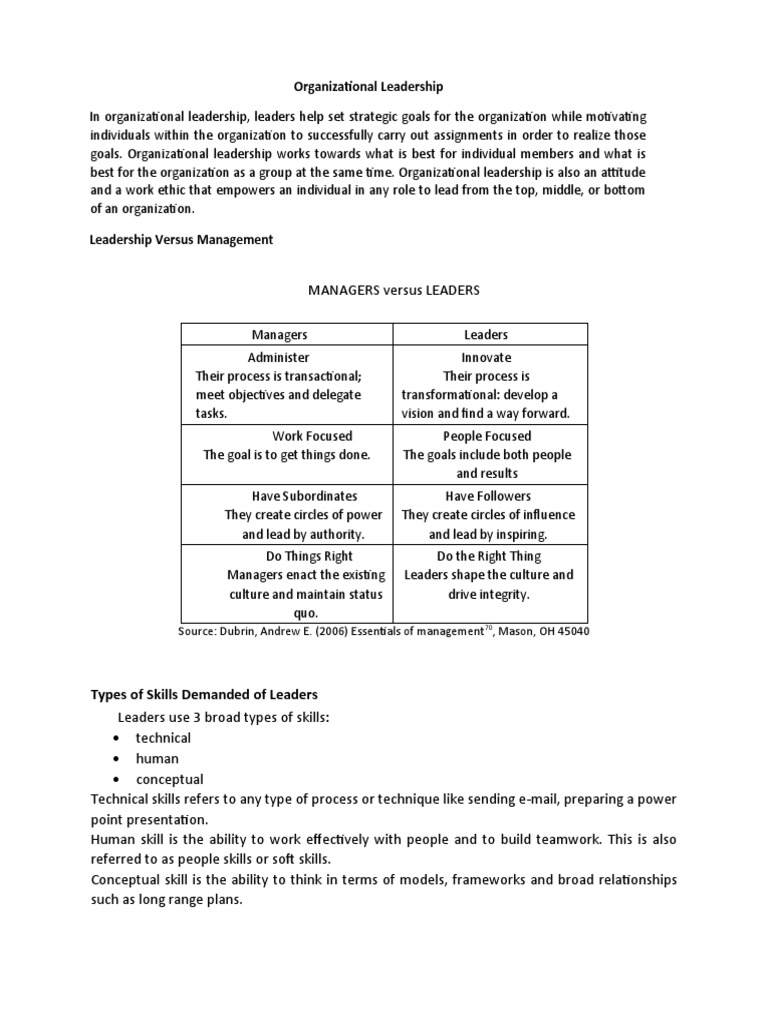 Leadership Styles that Transform Organizations: A Comparison of ...