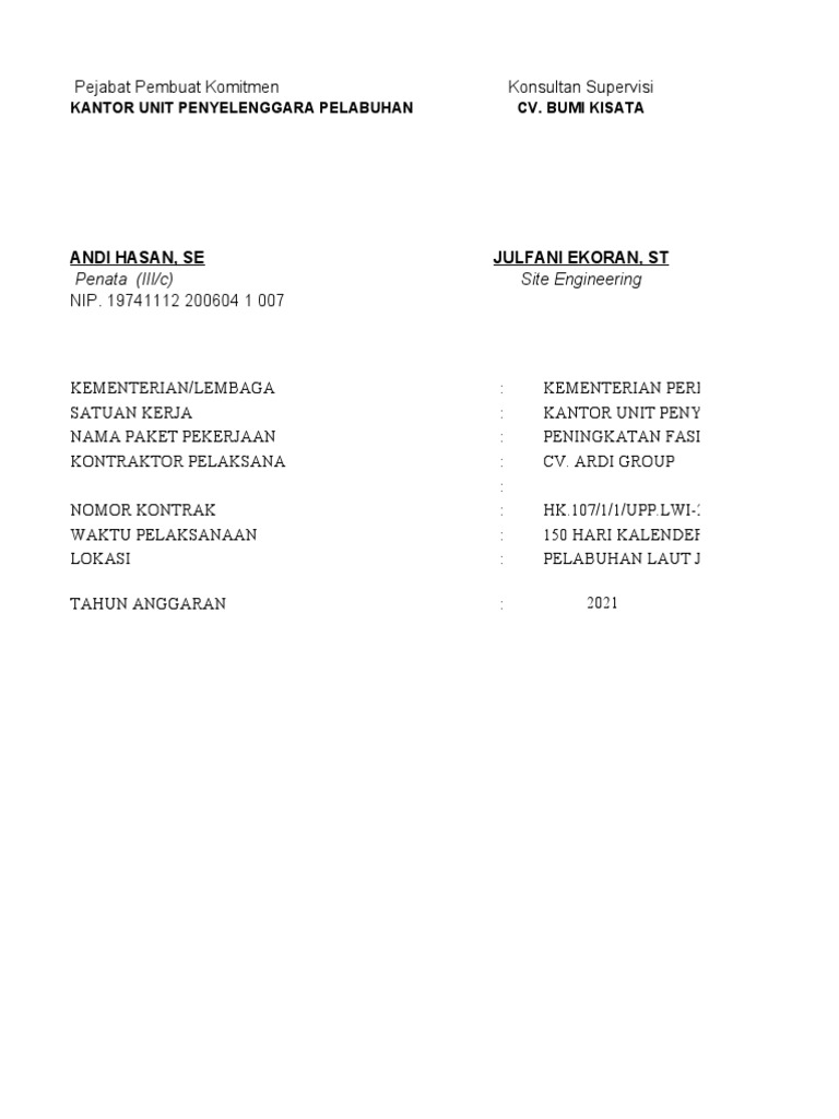 Lap. Progres & Rab | PDF