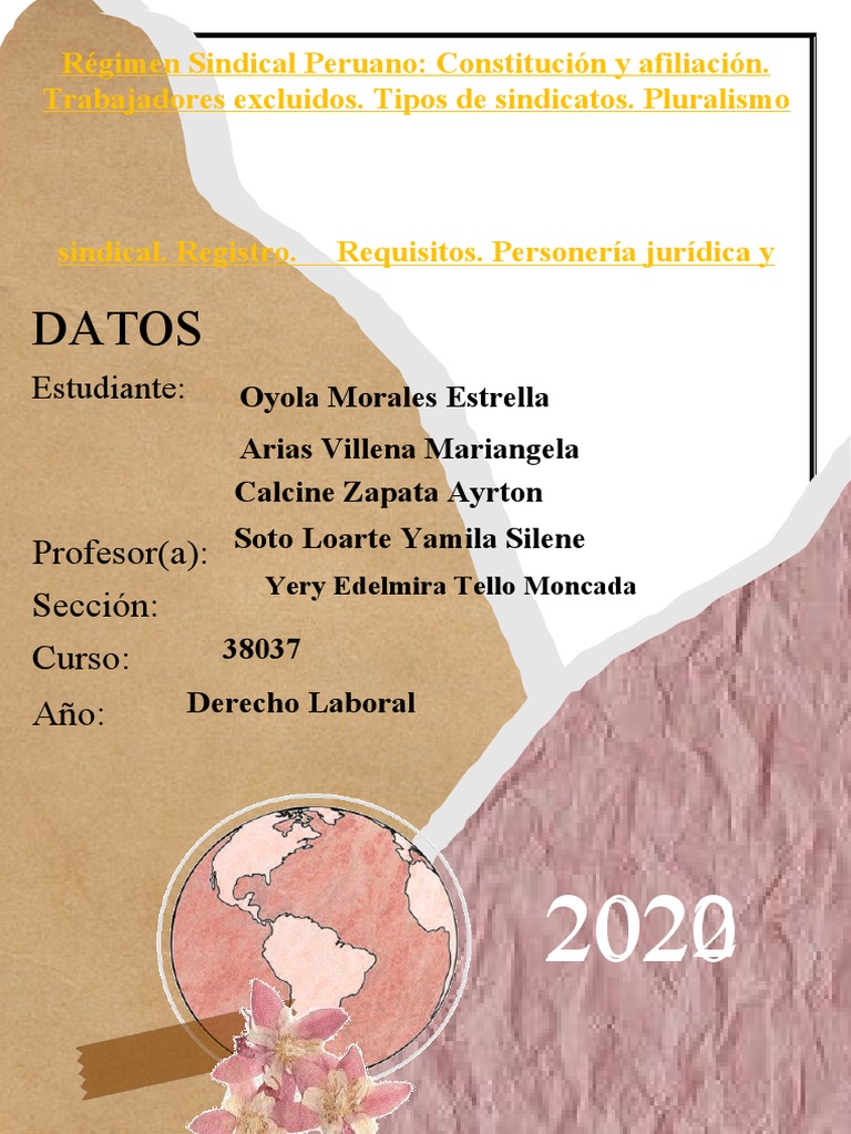 Ta2 Laboral | PDF | Sindicato | Derecho laboral