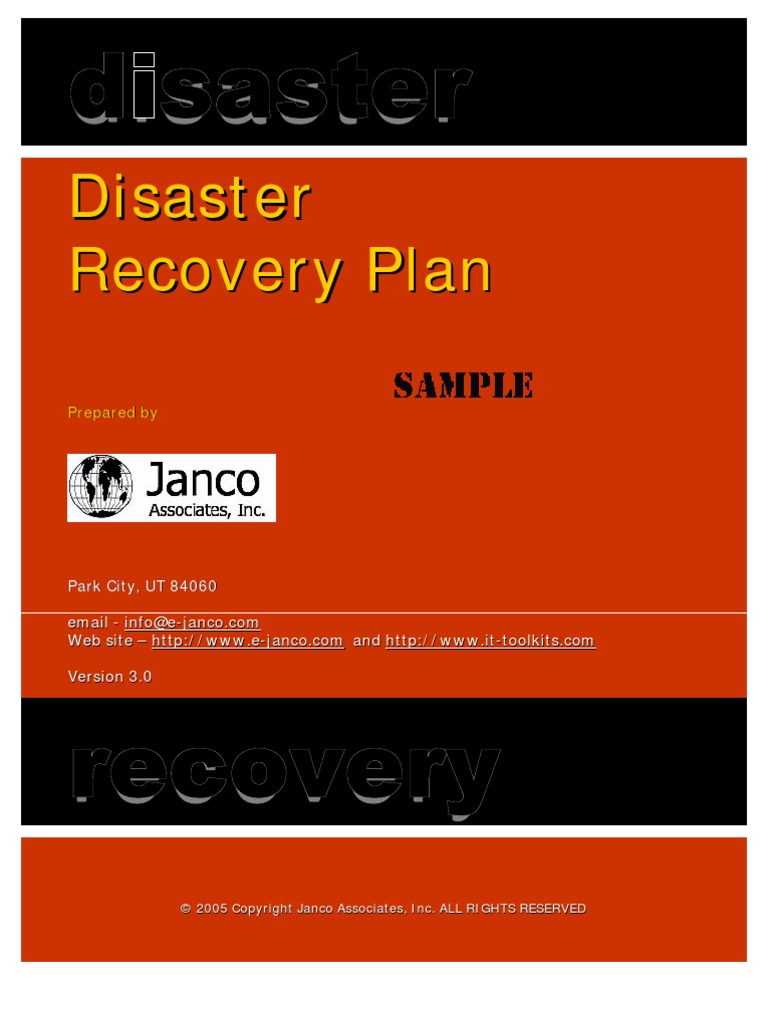 Disaster Recovery Plan Sample | PDF | Disaster Recovery | Data Center